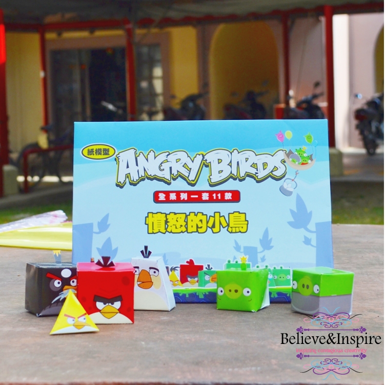 DIY Paper Angry Birds - Kids' Summer Craft