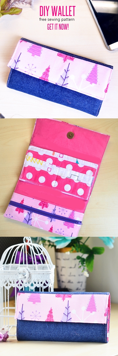 Super Simple Handmade Wallet Tutorial WITH Free Sewing Pattern - Sew ...