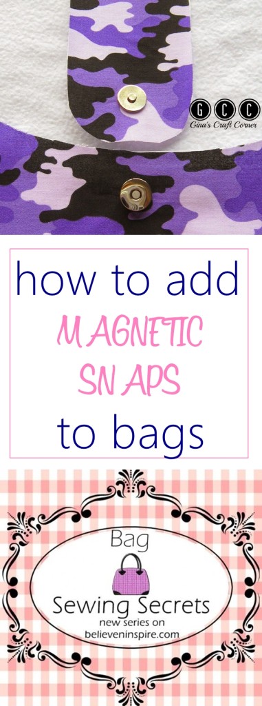 How to Add Magnetic Snaps To Bags/Totes #bagsewingsecrets - Sew Some Stuff