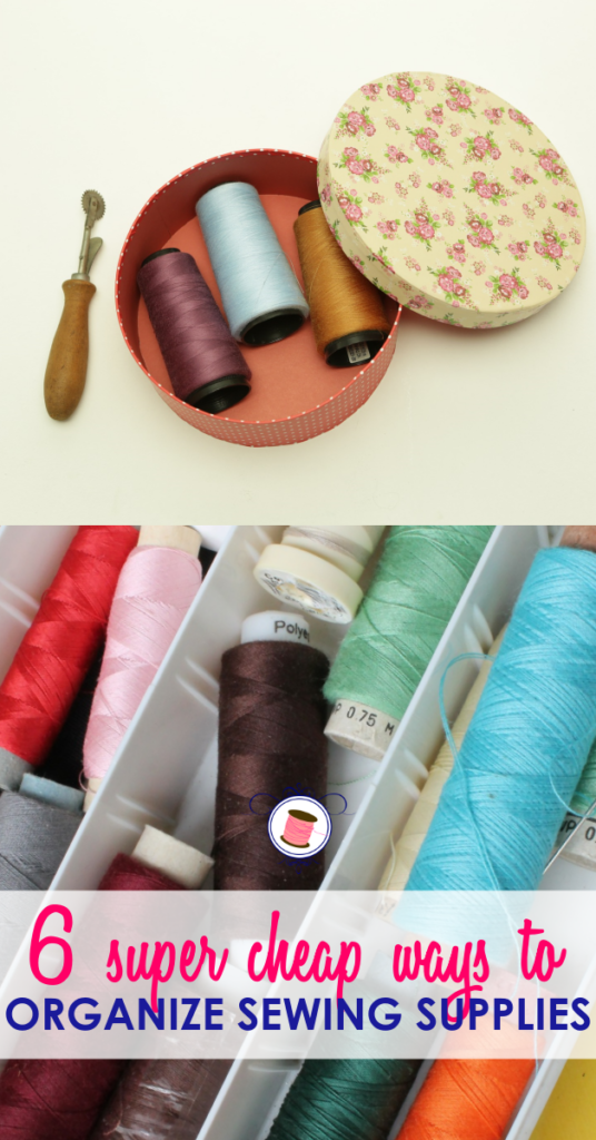 Organize sewing supplies. Cheap sewing room organization ideas. Sewing ...
