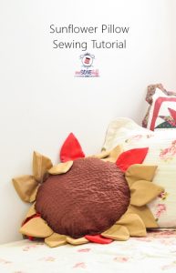 Sunflower Pillow Sewing Tutorial - Sew Some Stuff